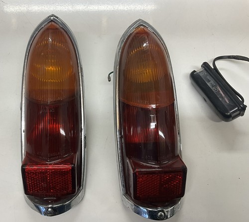 Vintage Lucas Stop Tail Lamp L676 MG Midget And MGB- Pair+ Number plate ...