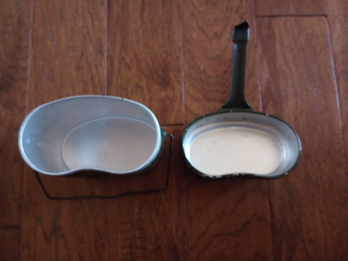 ORIGINAL ROMANIAN MILITARY 2 PIECE MILITARY MESS KIT CAMPING SURVIVAL ...