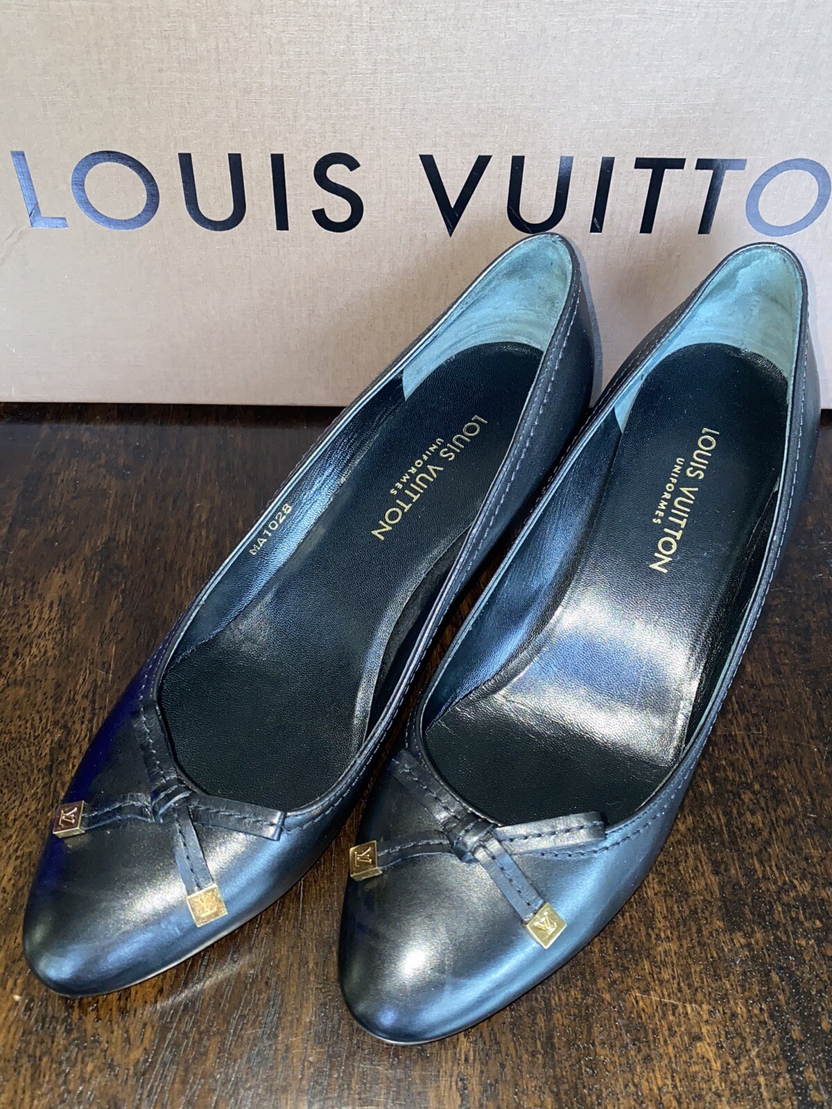 Louis Vuitton Women Heels Pumps Uniforms Black Leathe… - Gem
