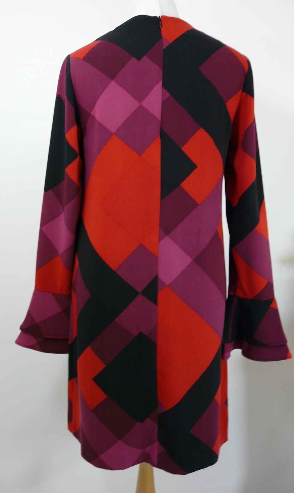Principles Ben De Lisi Red Black Geometric Shift Dres… - Gem