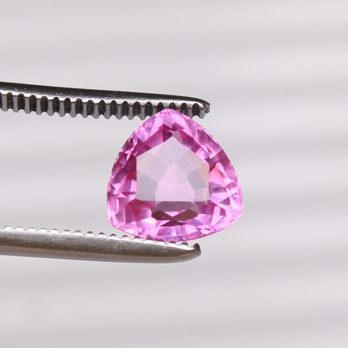 Natural Pink Color Ceylon Sapphire 4.60 Ct Trillion Cut Certified Gems ...