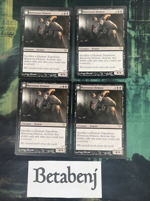 4x MTG Ravenous Demon Dark Ascension (Playset) | eBay