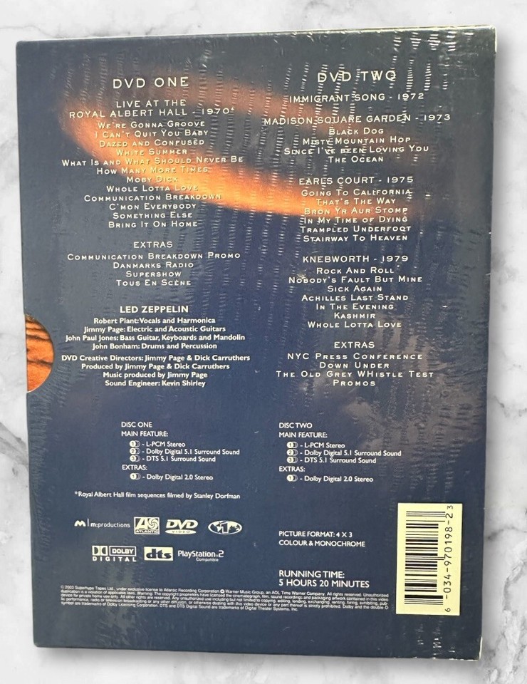 Led Zeppelin (DVD) 2-disc Boxed Set 603497019823 | eBay