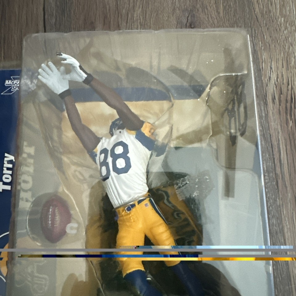 NFL TORRY HOLT Saint Louis RAMS #88 MCFARLANE Series 8 Yellow Variant ...