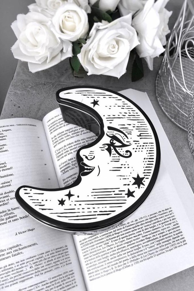 KILLSTAR Whimsy Crescent Moon Metal Tin Keepsake Stash Box Gothic Witch ...