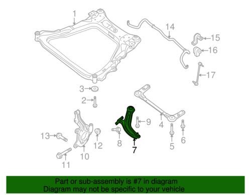 Genuine Nissan 2007-2012 Sentra Suspension Control Arm Lower Right ...