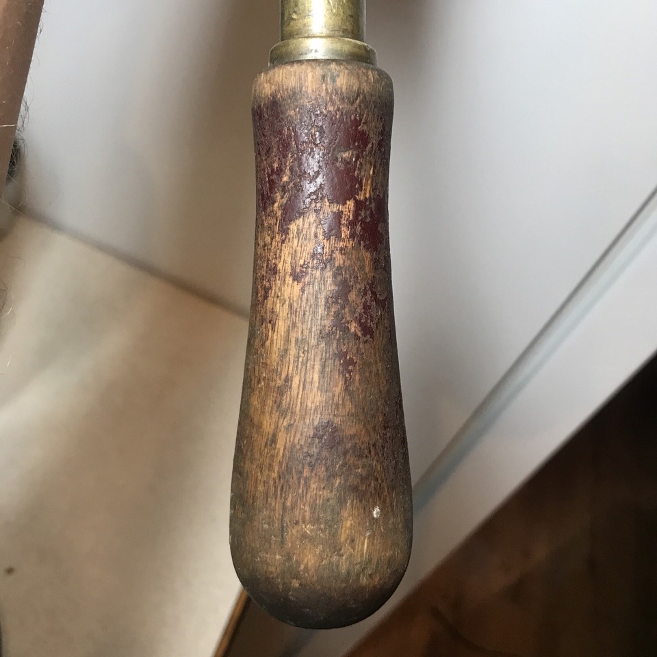 Vtg Antique Brass Stanley Yankee No. 131A Spiral Plunge Ratchet ...