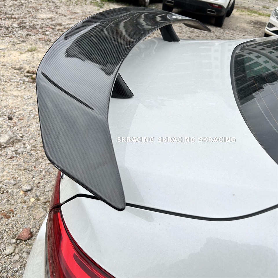 Universal GT-Style Racing For Car Real Carbon Fiber Wing Spoiler Rear ...