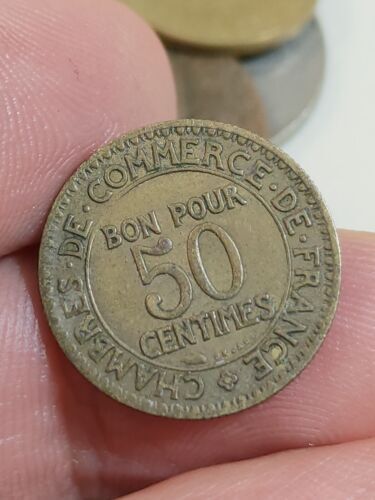 FRANCE 1923 50 CENTIMES CHAMBERS DE COMMERCE de French coin Free UK ...