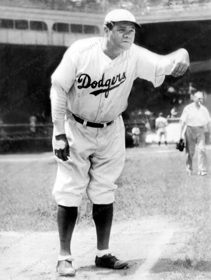 8x10 Print Babe Ruth 1938 Coaching Brooklyn Dodgers wire photo #BR03 | eBay
