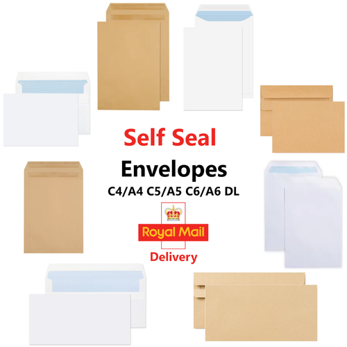 Quality Strong Plain Envelopes Self Seal C5/A5 C6/A6 C4/A4 White & Manila | eBay UK