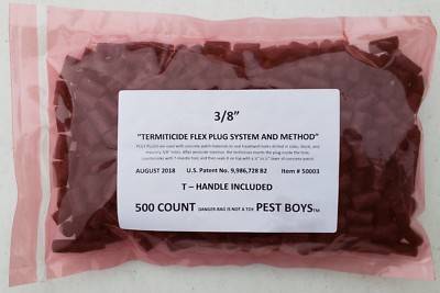 3/8" Super fast Termite drill hole plugs-FREE T-Handle Countersinking ...