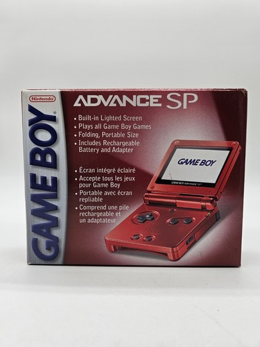 Nintendo Game Boy Advance SP Handheld System - Flame Red for sale ...