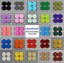 LEGO - 2x2 Round Tiles - PICK YOUR COLORS - Smooth Finishing Plate Flat ...