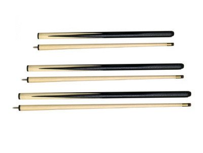 POOL & SNOOKER 2-PIECE CENTRE SPLIT CUES 36" 48" 57" CUES with 2 Cue ...