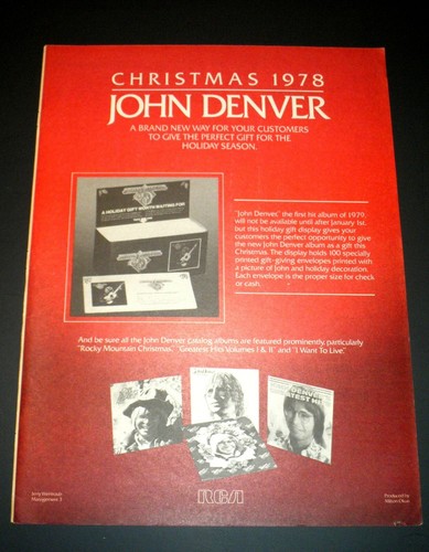 1978 JOHN DENVER print ad album release [11x14] | eBay