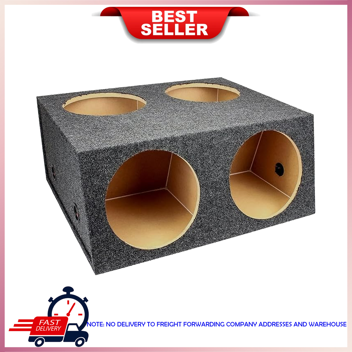 Four 12 Inch Subwoofer Box