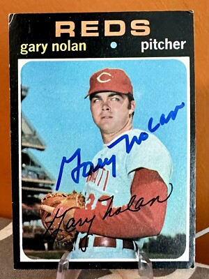 1971 Topps Gary Nolan #75 Autograph Signed Auto Reds VG-EX “ASCARDS” | eBay