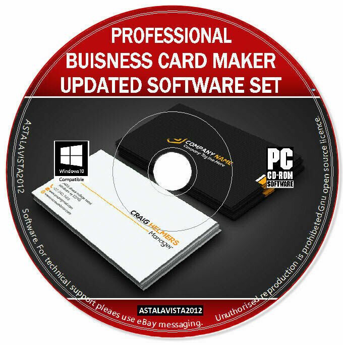 Computer Software Visiting Card Design