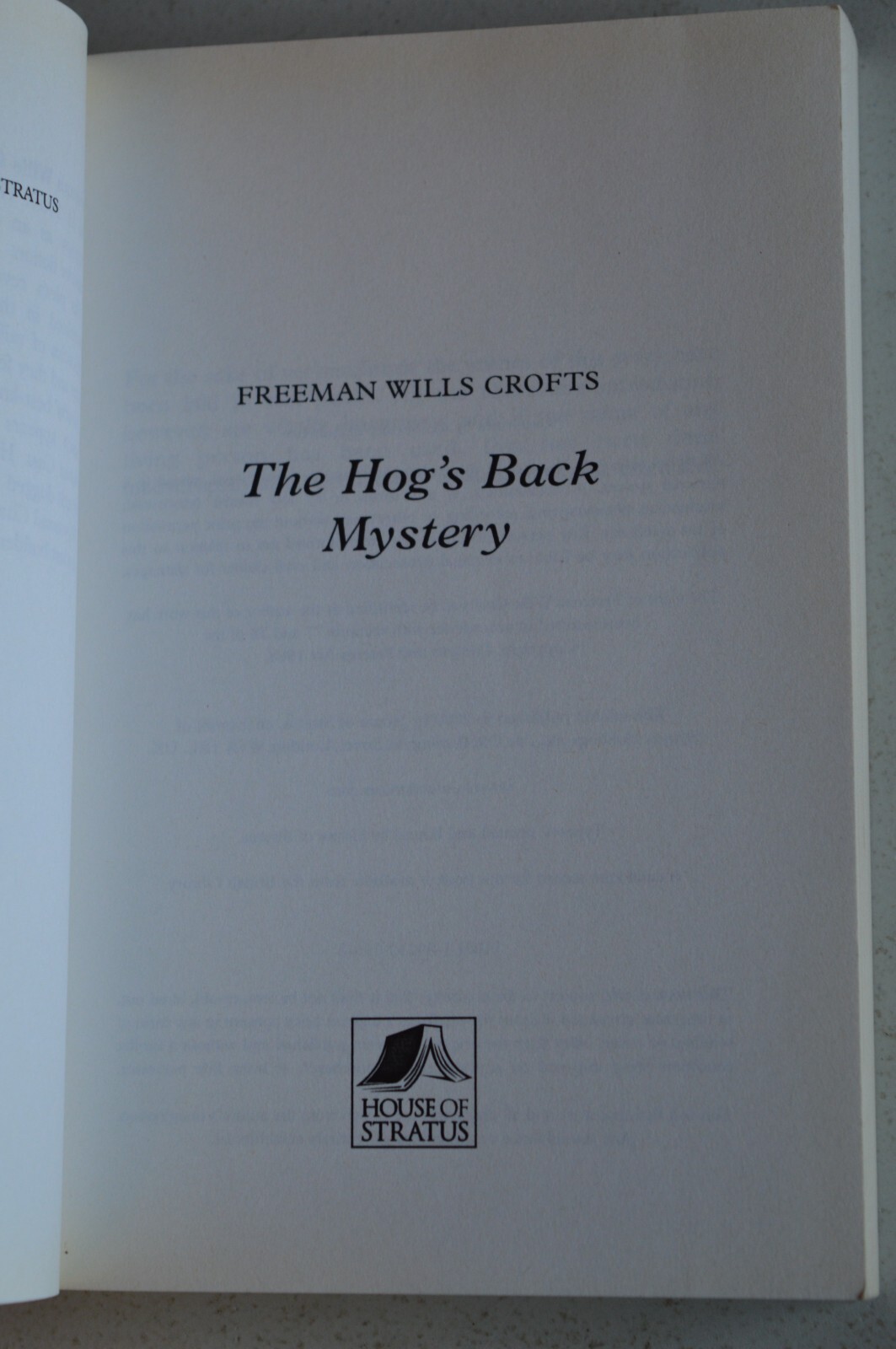 FREEMAN WILLS CROFT THE HOGS BACK MYSTERY PAPERBACK 2000 | eBay UK