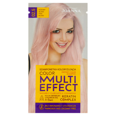 Joanna Multi Effect Color Shampoo Rosa Blond 02.5 35 G | eBay