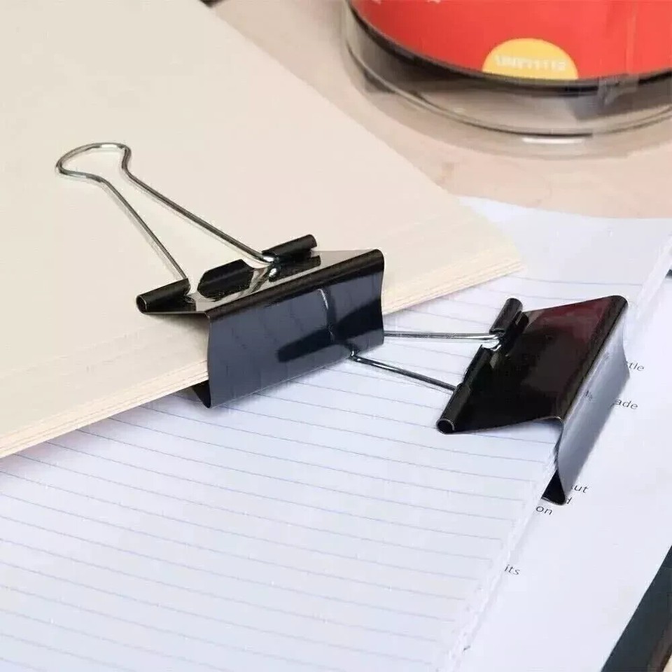 Extra Large Binder Clips (36 Pack) 2 Inch, Big Paper Clamps for Office ...