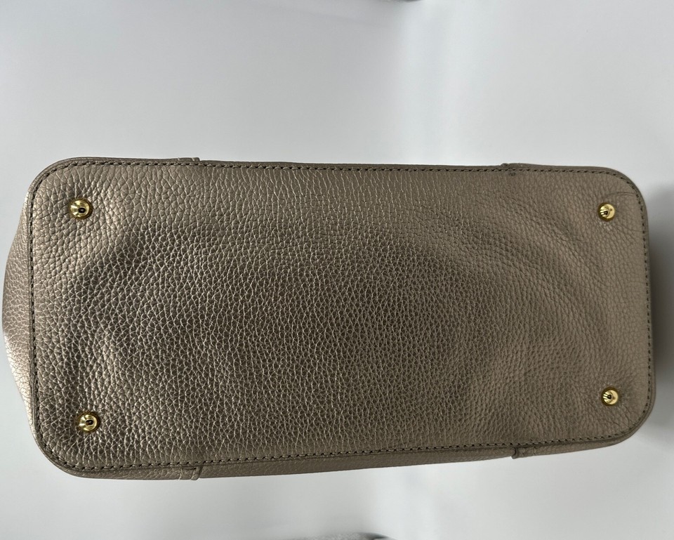 RLL Ralph Lauren Fairfield City Shopper Shoulder Metallic Satchel ...