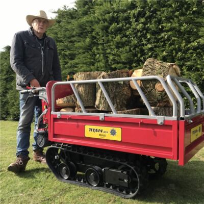 Electric Tracked Dumper Dump Truck Transporter - Mule from Titan Pro ...