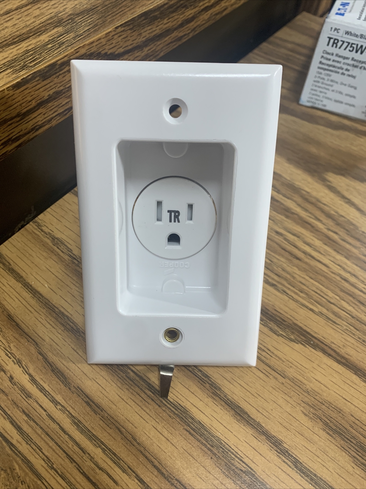 Eaton TR775W-BOX-SP Clock Hanger Receptacle | eBay