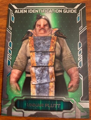 2016 Topps Star Wars Masterwork Alien Identification Guide AI-10 Unkar ...