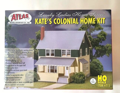 Atlas #711 Kate's Colonial Home Kit - HO Scale House - Lovely Ladies ...