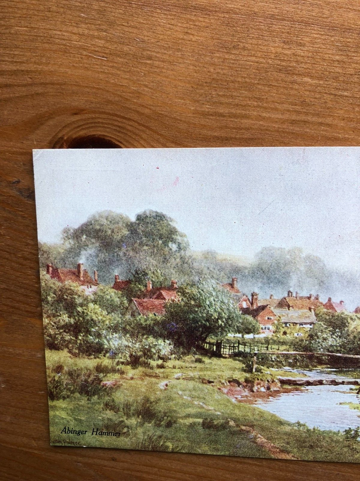 SURREY SERIES POSTCARDS, ESHER COMMON & ABINGER HAMMER, A & C BLACK ...