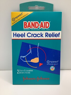 New Sealed Vintage Band Aid Heel Crack Relief Cushion Twin-pack | eBay