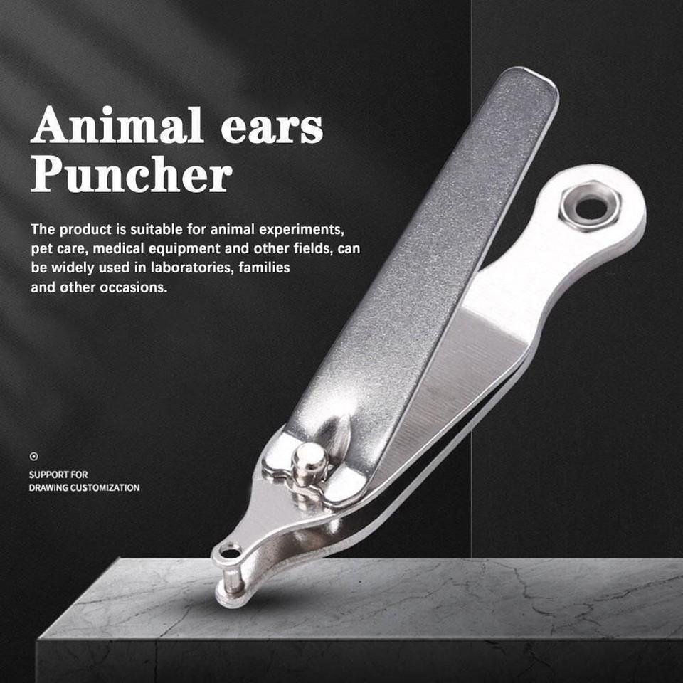 Safe Mouse Ear Punch Silver Ear Hole Punch High Quality Ear Tag | eBay