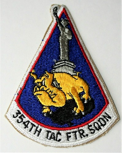 354th US Air Force Tactical Fighter Squadron Bulldogs Patch New NOS ...
