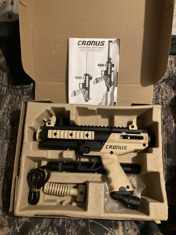 Tippmann Cronus Basic Paintball Gun .68 Caliber Marker - TAN/BLACK ...