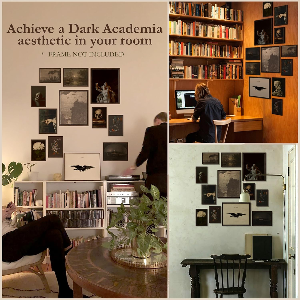 Dark Academia Room Decor - Dark Academia Aesthetic Posters, Light ...