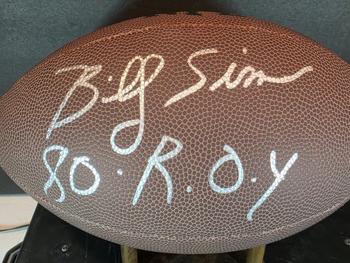 Signed Billy Sims Full Size Wilson Football w/Inscription (Schwartz) | eBay