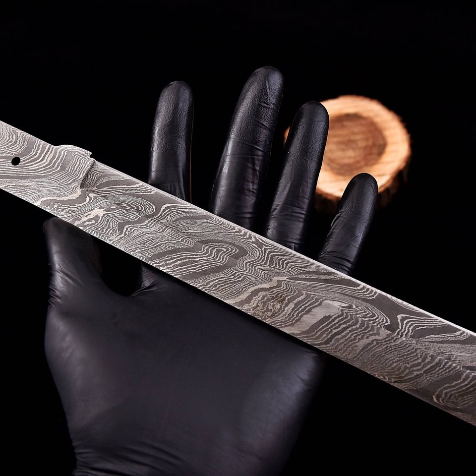 25'' inches CUSTOM MADE DAMASCUS STEEL FULL TANG SWORD BLANK BLADE 2909 ...