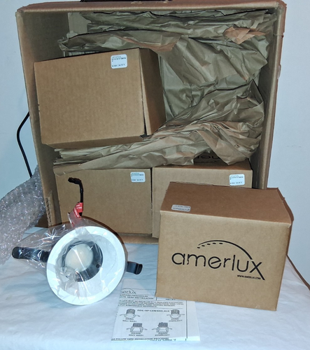 Lot Of 4 Amerlux LED Light Fixtures HDL-HP-RD-A17-T-MWW-VWF-30 Round ...