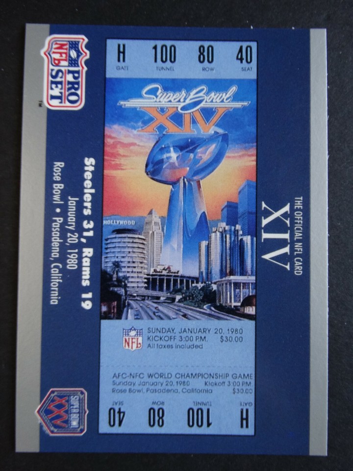 1990-91 Pro Set Super Bowl Supermen Football Cards U Pick From List 1 ...