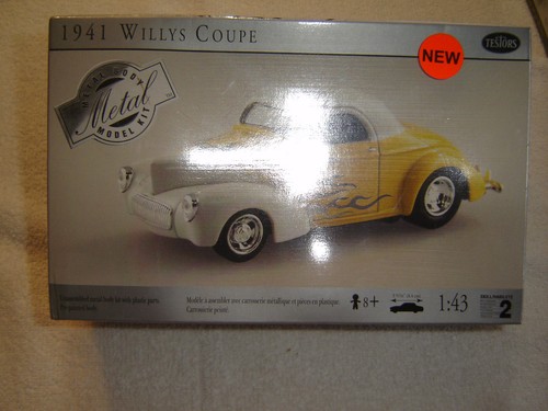 Testors Racing Champions ‘41 Willys Coupe Metal Body Model Kit #430013 ...