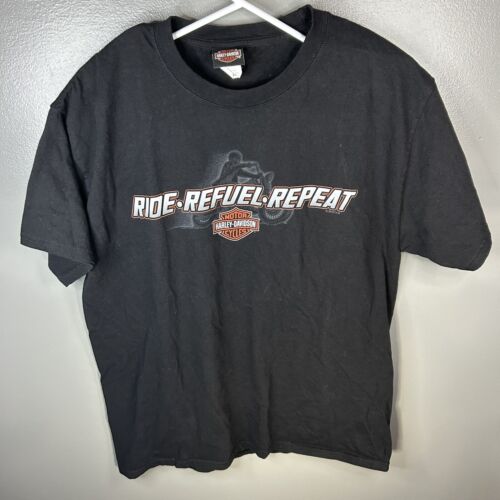Harley Davidson Motorcycles 2012 Ride Refuel Repeat Jamestown NY Shirt ...