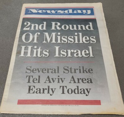 Newsday January 19, 1991 Vintage Newspaper Cover | eBay