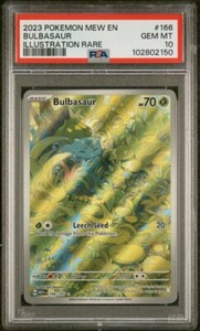 Bulbasaur 2023 Scarlet & Violet: 151 #166/165 Illustration Rare Price ...