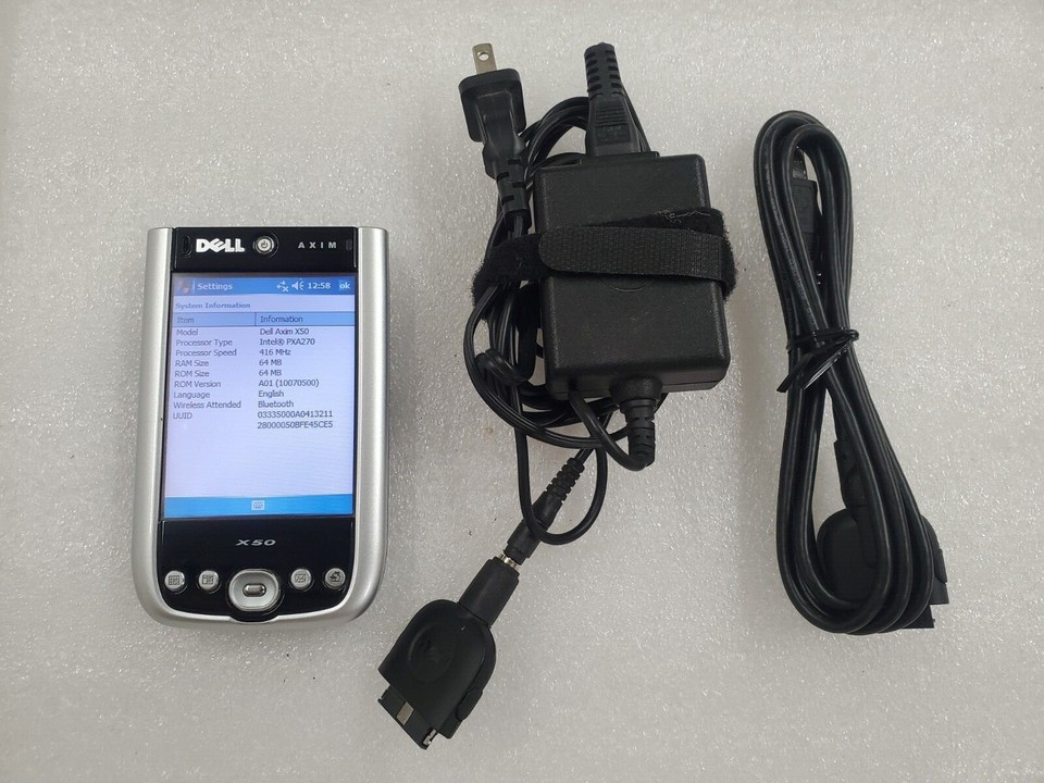 DELL AXIM X50 PDA Pocket PC Windows Mobile 5, 64MB RAM, 64MB ROM, 416 ...