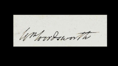 William Wordsworth Autograph Reprint On Genuine Original Period 1840s ...