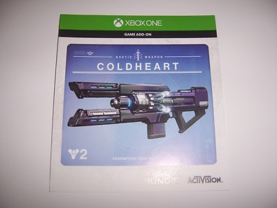 Destiny 2 Coldheart Cold Heart Exotic Weapon DLC for XBOX ONE XB1 | eBay