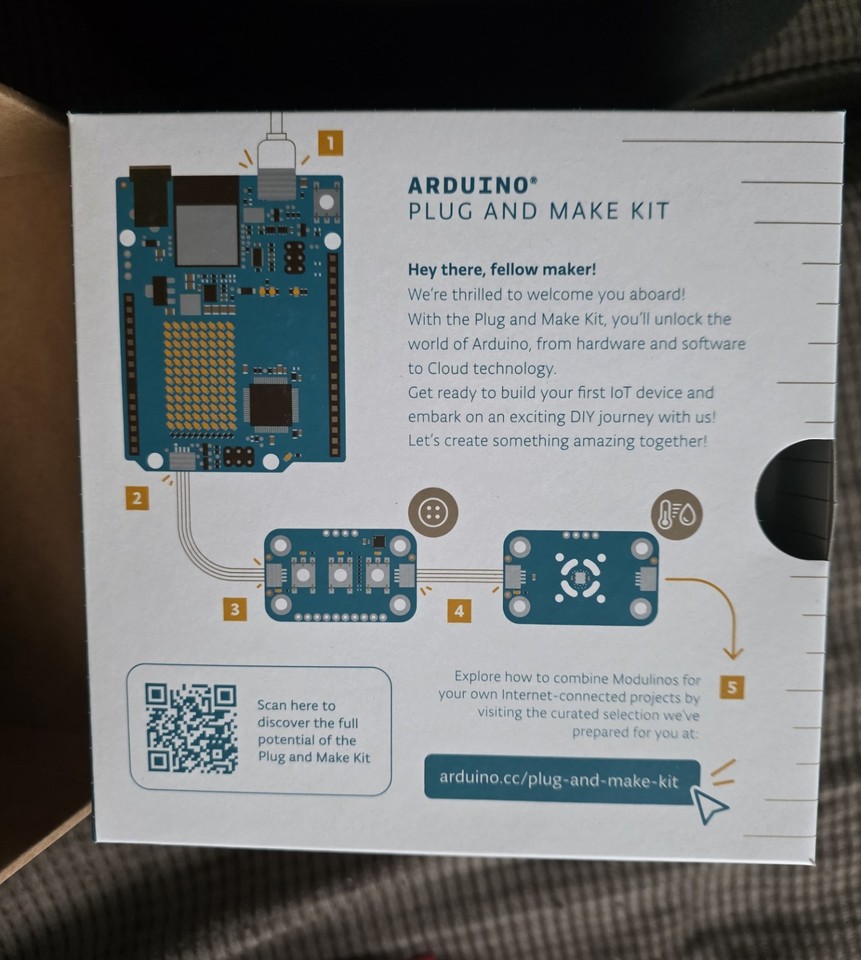 Arduino Plug and Make Kit Uno R4 WiFi + 7 Modulino Nodes Complete Open ...