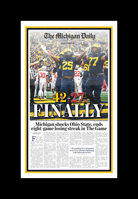 MICHIGAN WOLVERINES "FINALLY" BEATS OHIO STATE 2021 MATTED PICS OF ...